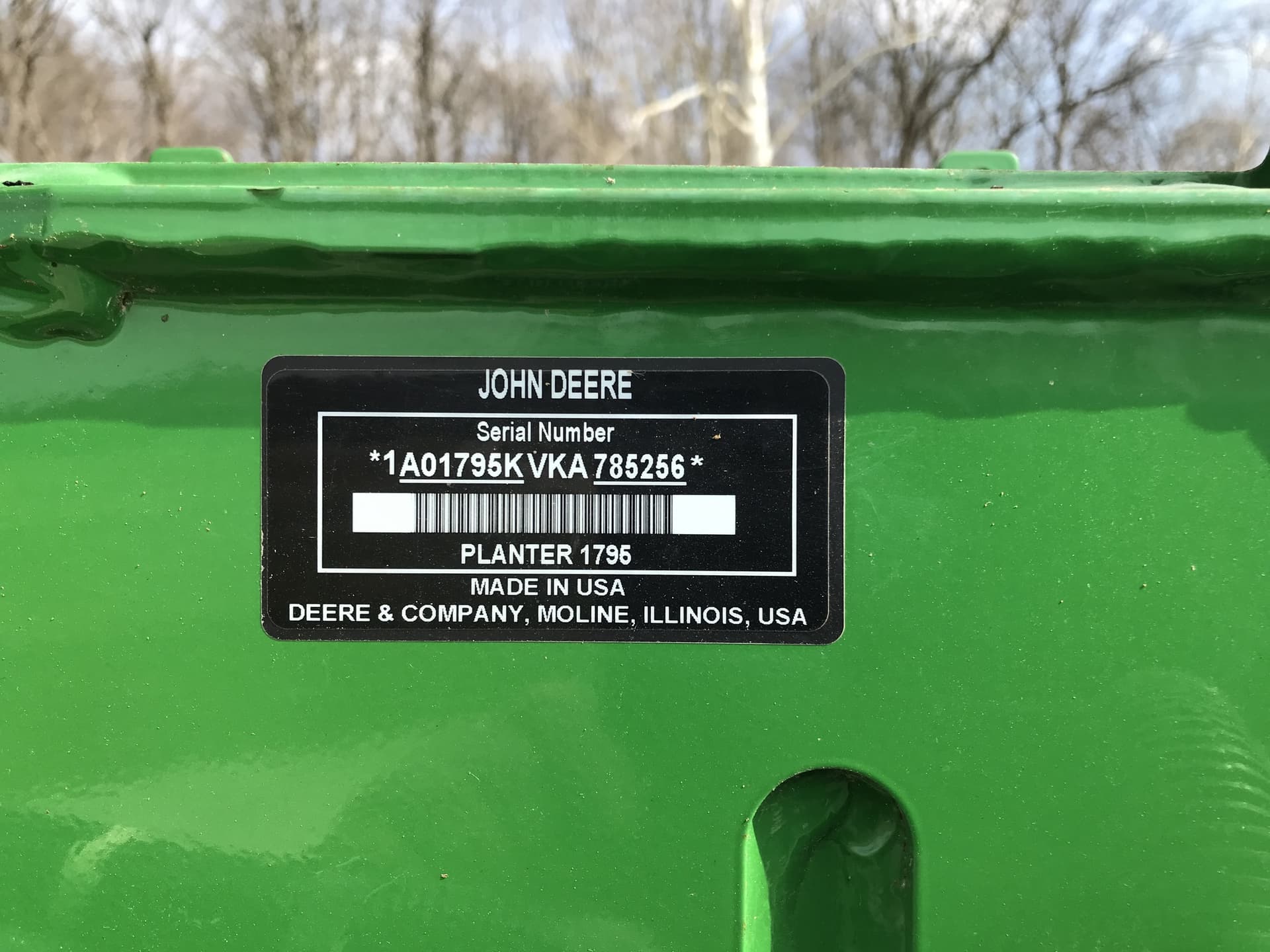 2020 John Deere 1795 - Wright Implement